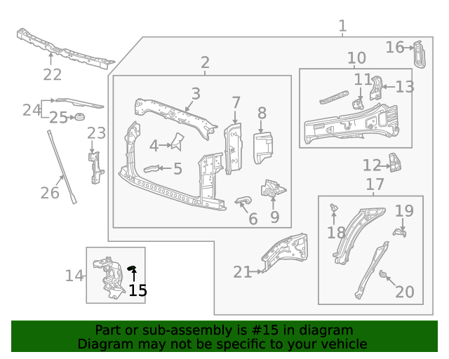 2021-2022 Cadillac Outer Support Bracket 84267777 | GMPartsDirect.com