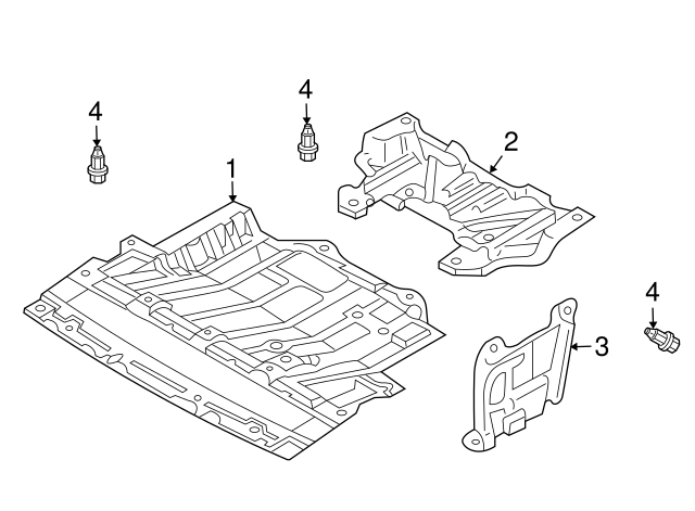 2003-2009 Nissan 350Z Radiator Support Splash Shield 75881-CD00A ...
