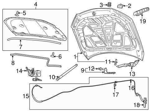 Hood & Components for 2017 Chevrolet SS | OEM GM Parts