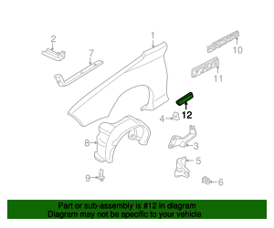 1993-2002 Chevrolet Camaro Body Side Molding 88892067 | QuirkParts