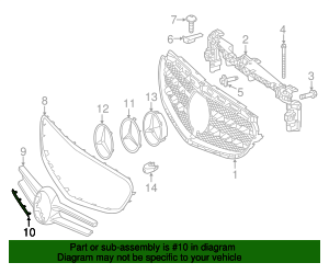 2009-2018 Mercedes-Benz Trim Strip 212-885-24-21 | Mercedes-Benz Parts