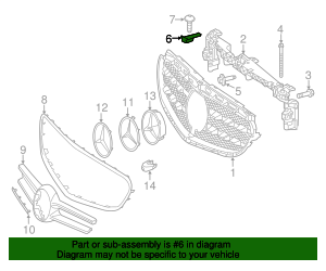 212-885-55-14 - Outer Bracket 2014-2016 Mercedes-Benz | Mercedes-Benz ...