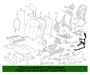 8219B-0E080 - Power Seat Wiring Harness 2016-2022 Lexus ...