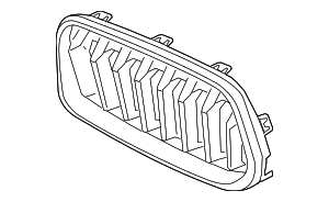 51137424777 - 2018-2020 BMW X2 Upper Grille (51-13-7-424-777) | BMW of ...