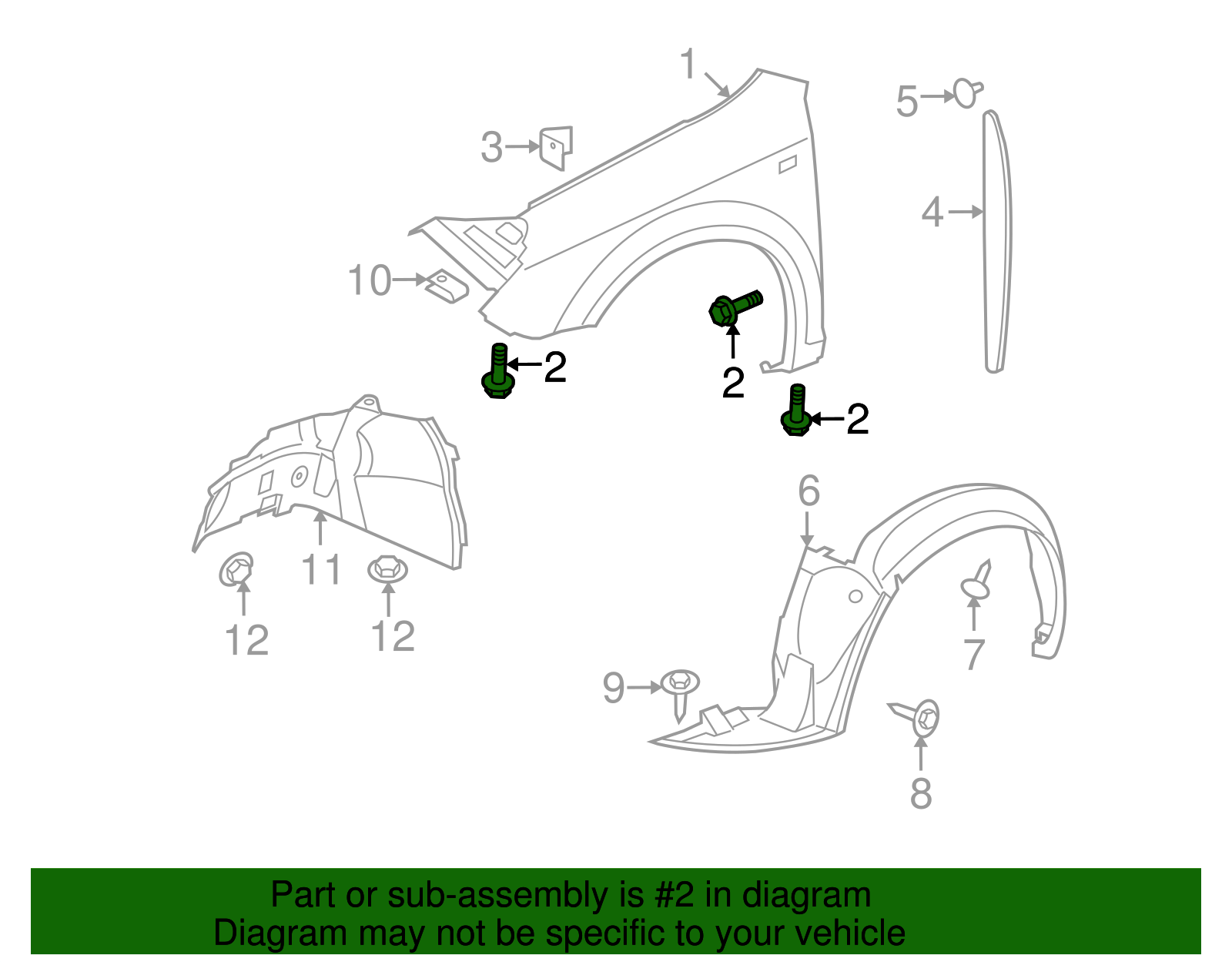 1995-2024 GM Multi-Purpose Bolt 11609540 | NewGMParts.com