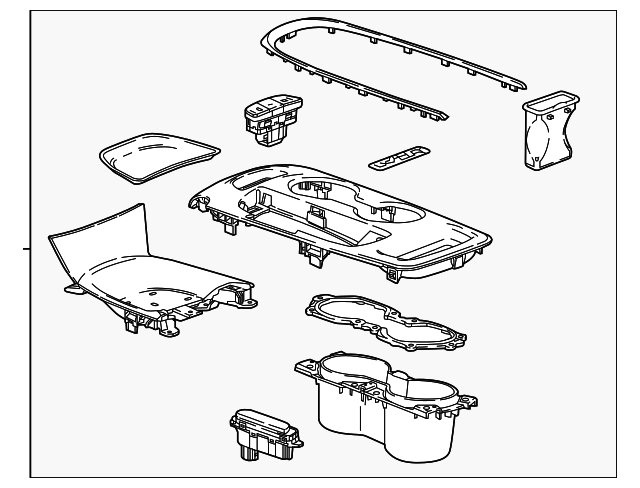 2019-2023 Chevrolet Malibu Shift Panel 84647976 | GMPartsDirect.com