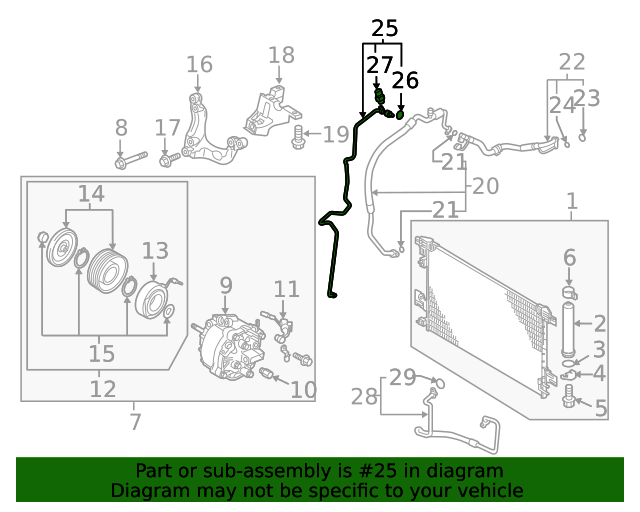 7815C140 - Upper Press Line 2020-2024 Mitsubishi Outlander Sport ...
