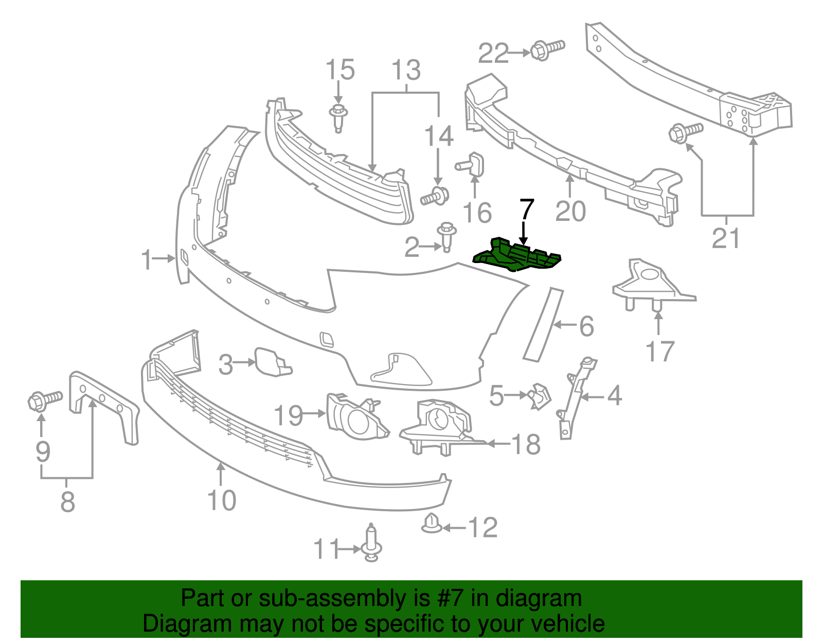 2014-2016 Toyota Highlander Side Support 52146-0E060 | Toyota Parts Express