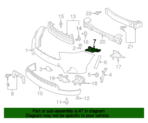 2014-2016 Toyota Highlander Side Support 52145-0E060 | Toyota Parts Center