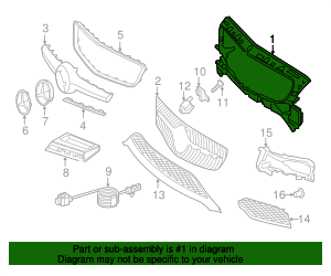 218-885-37-65 - Mount Panel 2015-2018 Mercedes-Benz CLS 63 AMG® S ...