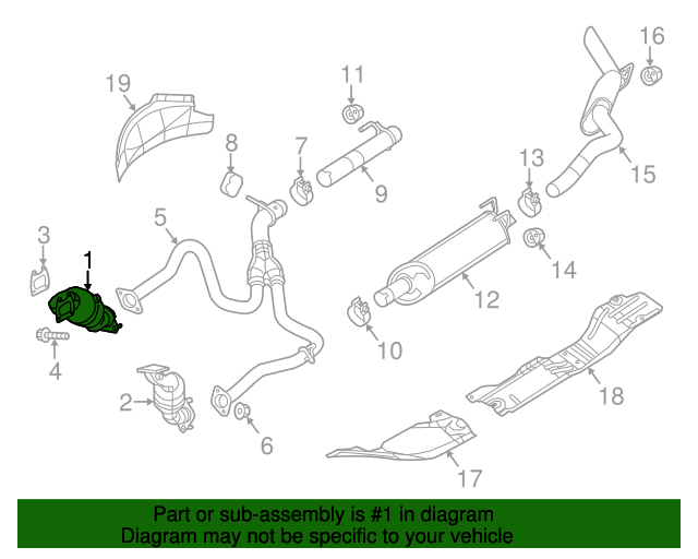 2015-2023 Ram Catalytic Converter 68249198AA | Mopar Parts Canada