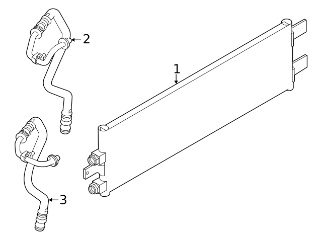 2020-2024 Nissan Frontier Trans Cooler 21606-9BT1B | OEM Parts Online