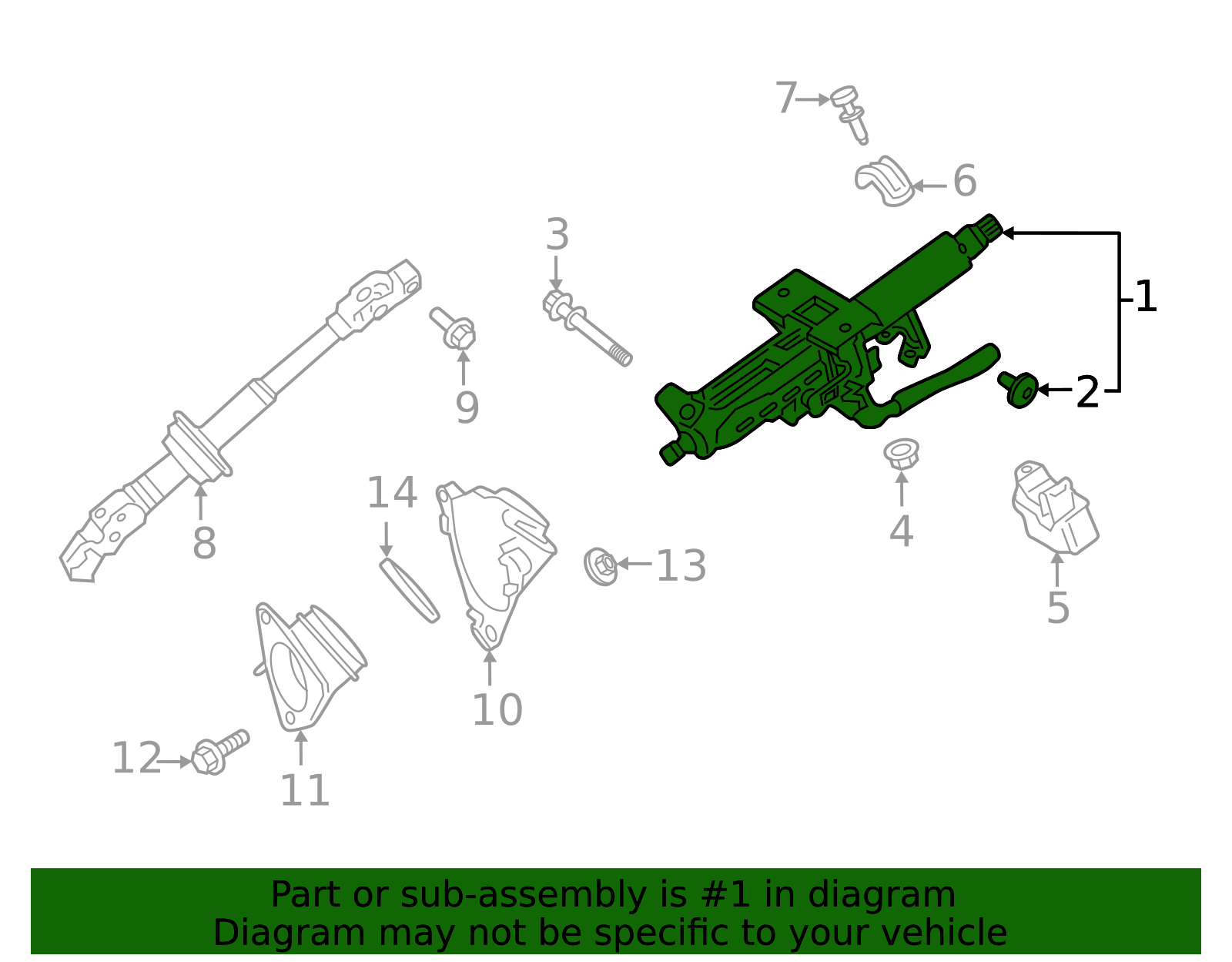 2019-2024 Toyota Steering Column 45250-07191 | Toyota San Diego Parts