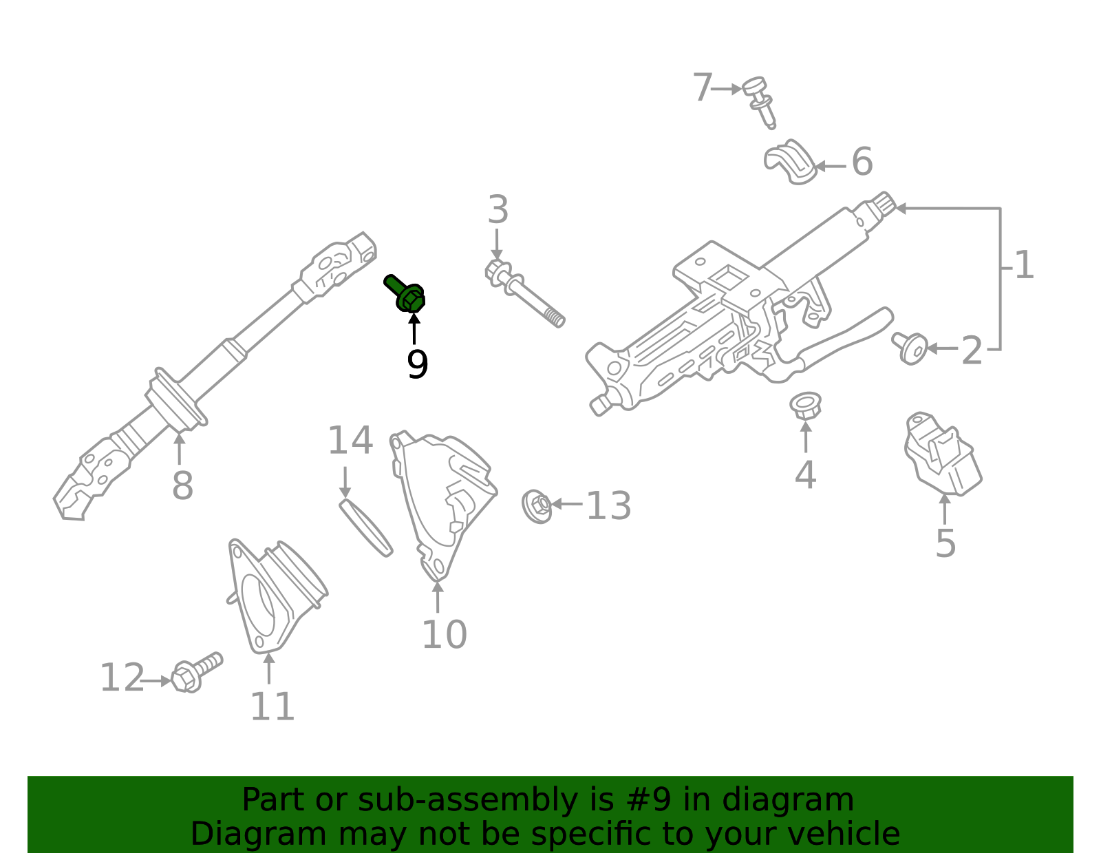 90080-11555 - Intermediate Shaft Bolt - 2000-2020 Toyota | Toyota Parts ...