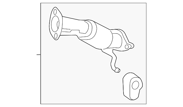 2011-2014 Hyundai Sonata Exhaust Pipe 28610-3Q320 | HyundaiParts.Online