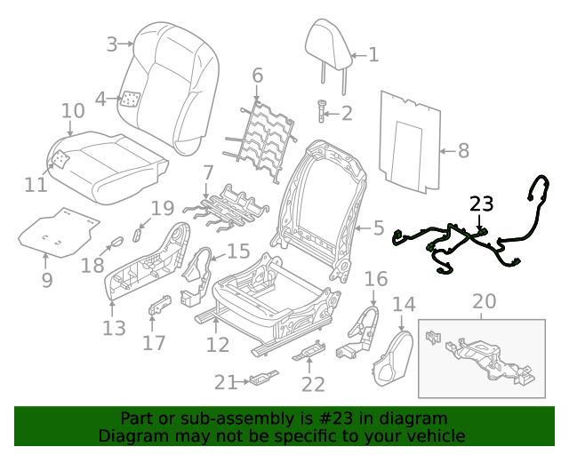 87019-6RE0A - Harness - 2021-2024 Nissan Rogue | Nissan OEM Parts Direct