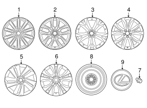 2015-2021 Lexus Wheel, Spare 42611-42471 | OEM Parts Online