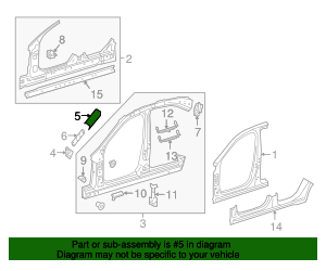 213-637-22-01 - Uniside Brace 2017-2023 Mercedes-Benz | AutoNationParts.com