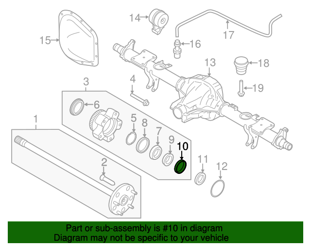 2011-2023 Ford Outer Bearing Cup CC3Z-1239-A | OEM Parts Online