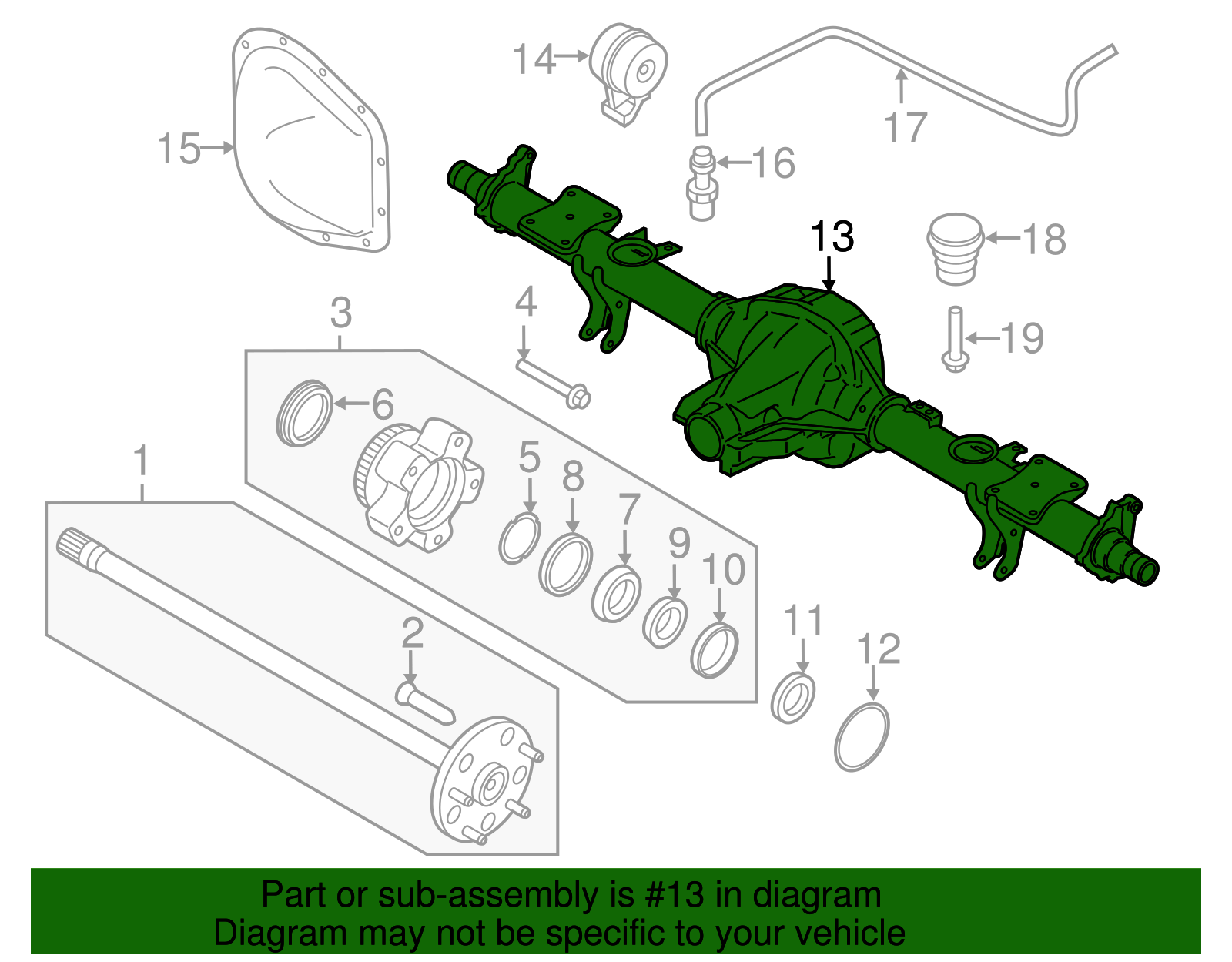 2015-2019 Ford Axle Housing MK4Z-4010-F | QuirkParts