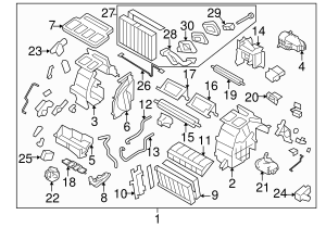 2012-2021 Subaru Evaporator Core 73523FJ081 | Subaru Parts Store