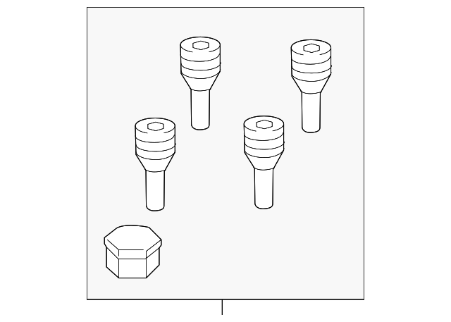 31439230 - Lug Nuts - Set Of Ten - Galvanized Steel - 2015-2020 Volvo ...