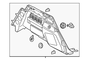 2018-2021 Audi Quarter Trim Panel 80A-863-879-AG-HCK | Audi USA Parts