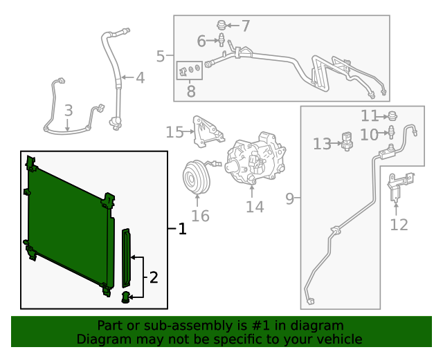 2020-2021 Lexus Condenser 88460-48300 | OEM Parts Online