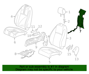 81124-TBA-A71 - Heater, R Front Seat-Back - 2016-2020 Honda Civic ...