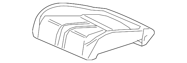 2017-2019 Honda Civic Cover, R Front Seat Cushion Trim *YR449L ...