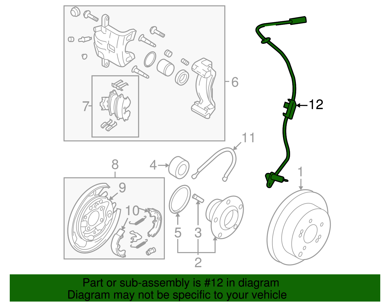 95680-2E500 - Rear Speed Sensor 2005-2010 Kia Sportage | Kia.Parts Store