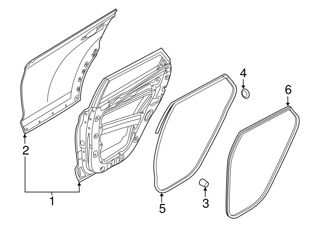 2016-2021 Hyundai Tucson Door Shell 77004-D3000 | OEM Parts Online