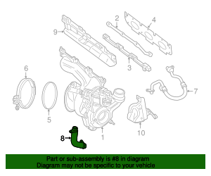 11-42-7-625-155 - Oil return line 2014-2020 BMW i8 | AutoNationParts.com