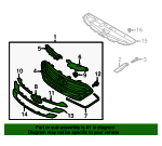 86350-2W010 - Grille Assembly - 2013 2014 Hyundai Santa Fe Sport ...
