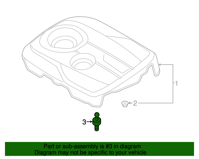 2017-2023 Kia Engine Cover Ball Stud 29243-2B400 | OEM Parts Online