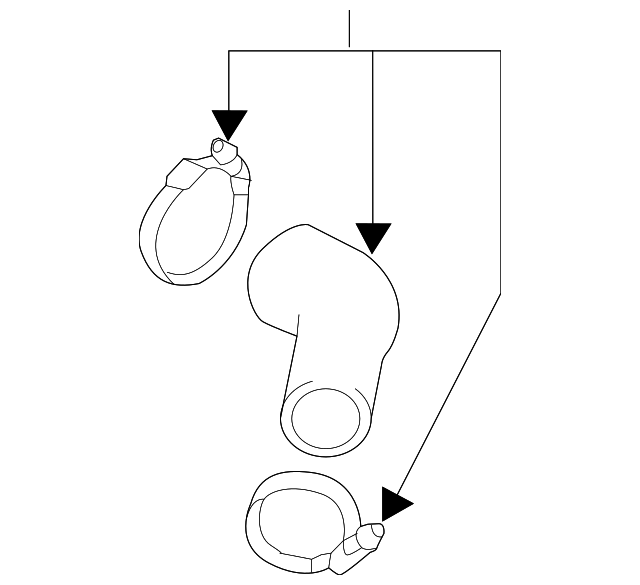 28261-2B700 - Inter-Cooler Pipe 2013-2017 Hyundai Veloster | Hyundai ...