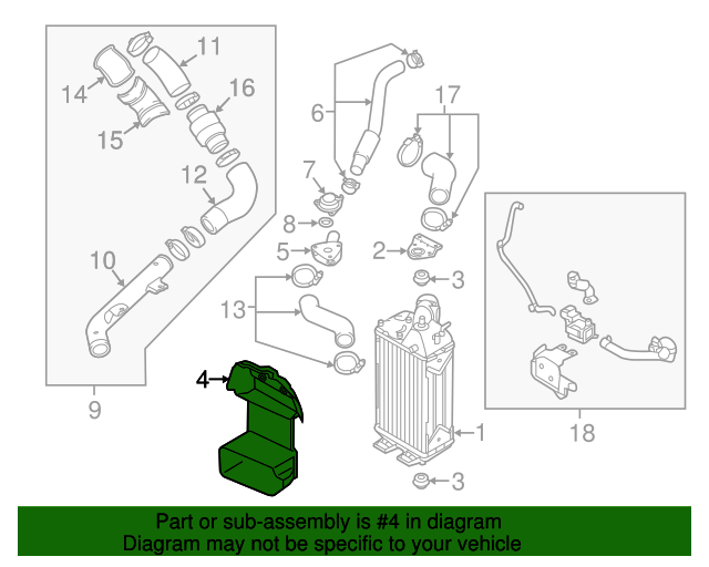 2013-2017 Hyundai Veloster Radiator Support Air Duct 28277-2B700 ...