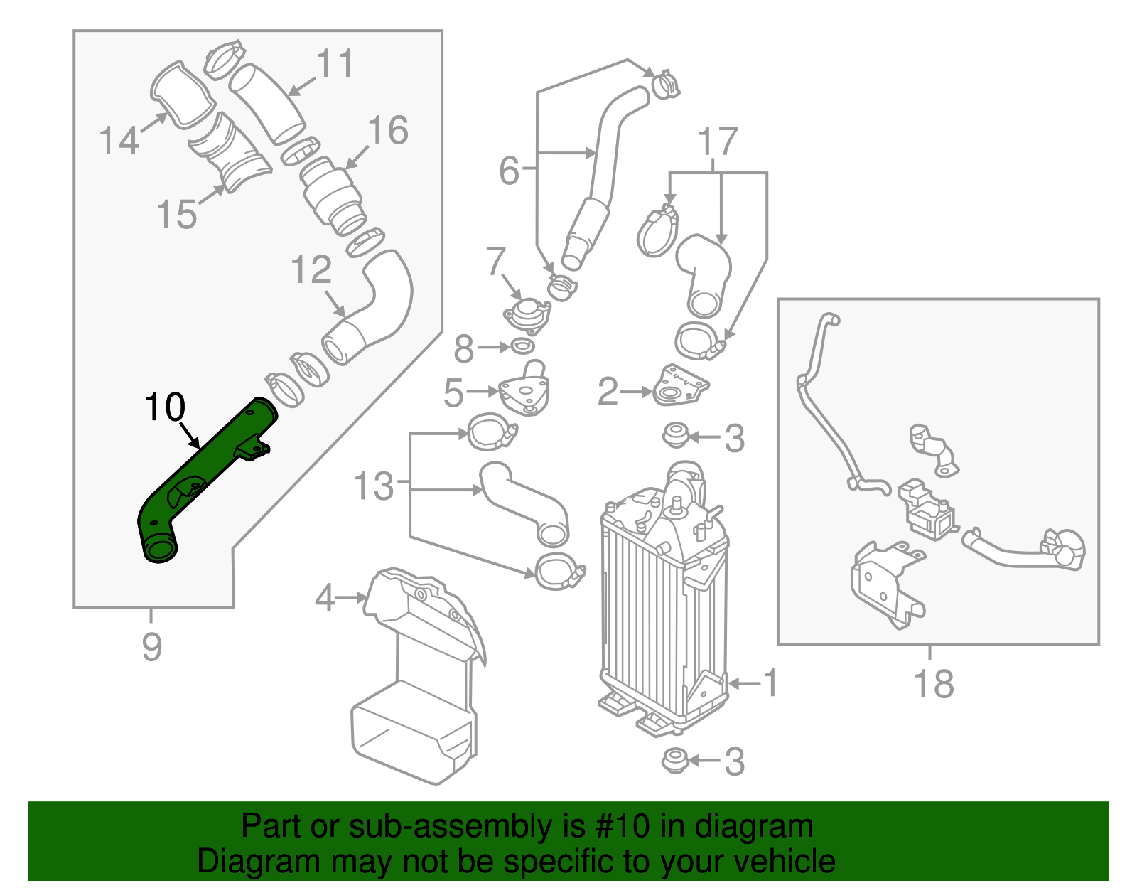 Genuine OEM Inlet Pipe Part# 28252-2B700 Fits 2013-2019 Hyundai: Up To ...