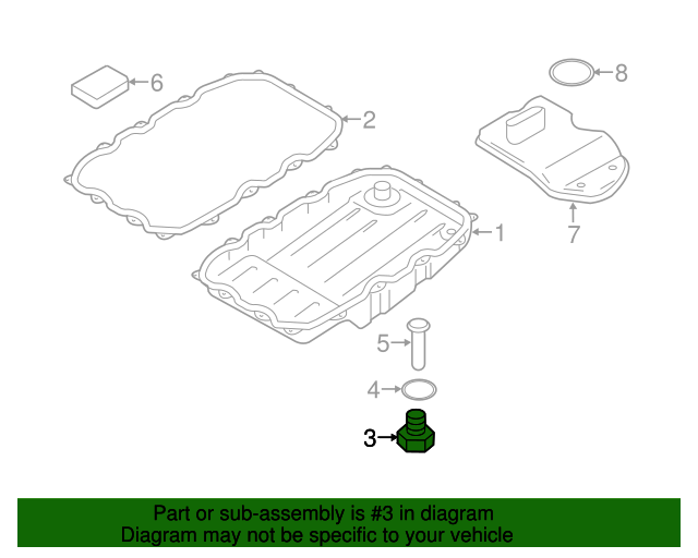 2011-2017 Volkswagen Touareg Drain Plug WHT-005-510 | OEM Parts Online