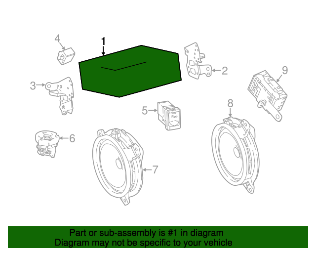 2018-2020 Toyota C-HR Radio 86140-10040 | Toyota San Diego Parts