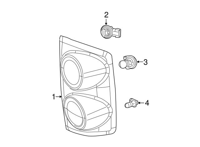 2007-2009 Dodge Tail Lamp 55277302AC | Mopar Parts Canada