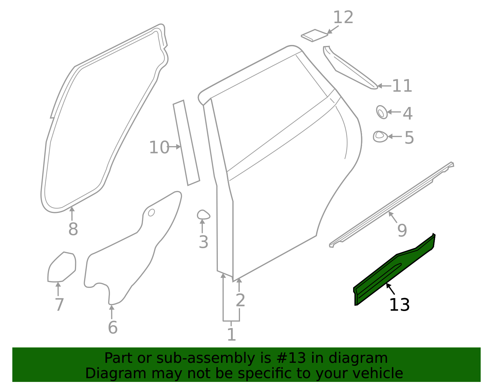 2018-2019 Nissan Kicks Molding 82870-5RB0B | Team Nissan Inc.