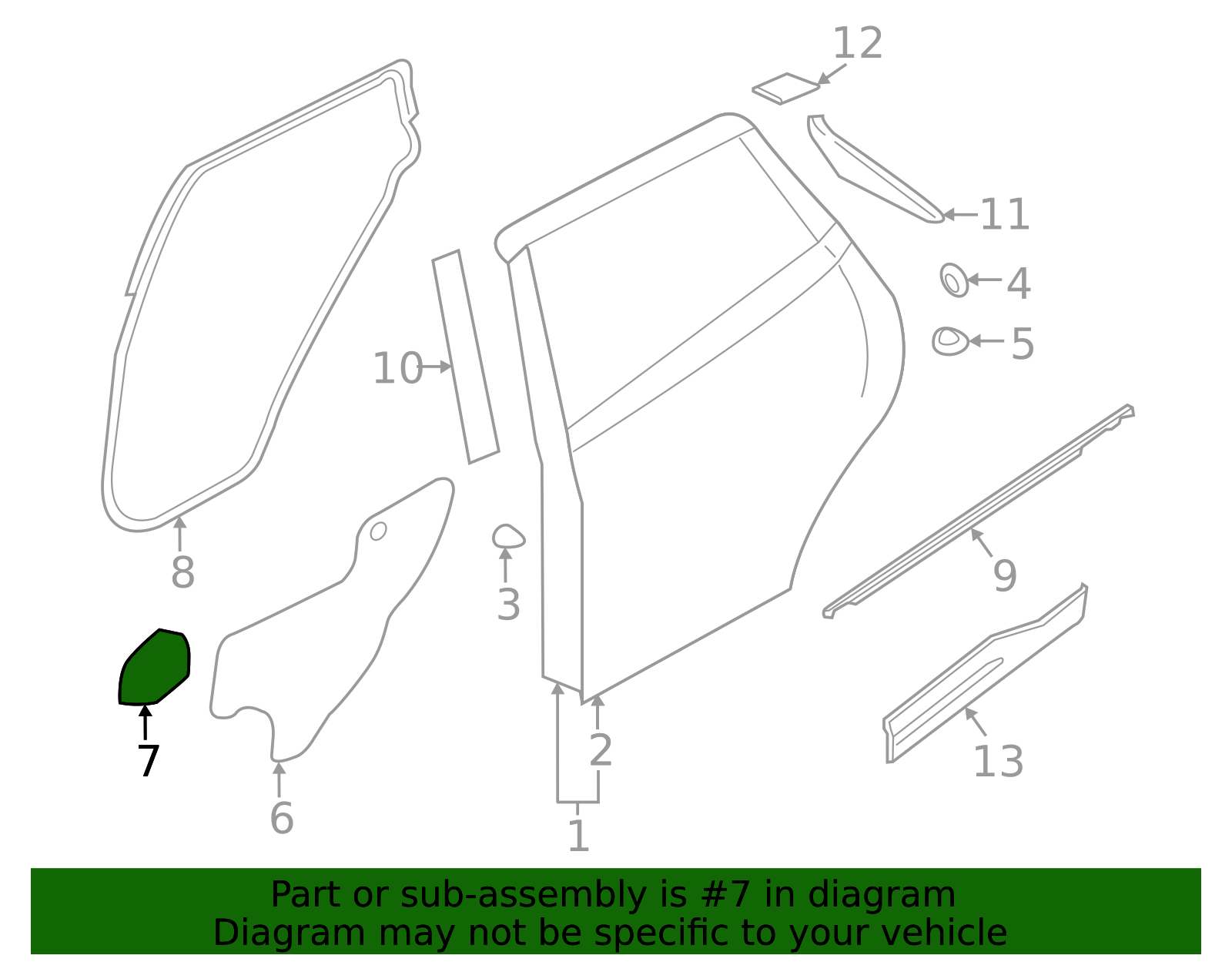 2018-2024 Nissan Kicks Water Shield 82860-5RL0A | Boro Nissan Parts