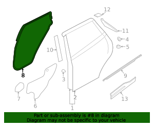 82831-5RB0A - Door Weather-Strip 2018-2024 Nissan Kicks | Nissan Parts ...