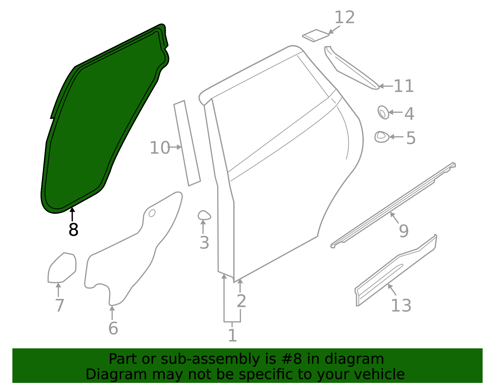 2018-2024 Nissan Kicks Door Weather-Strip 82831-5RB0A | Ziegler Nissan ...