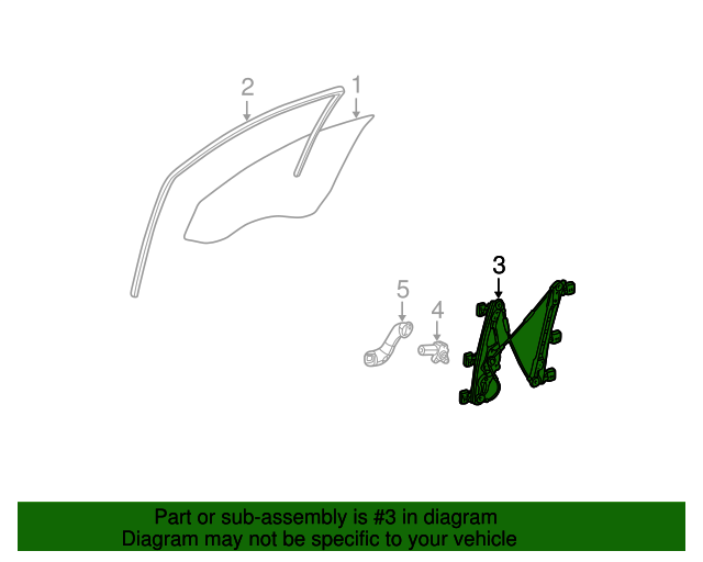 2117200346 - Window Regulator 2000-2009 Mercedes-Benz | AutoNationParts.com