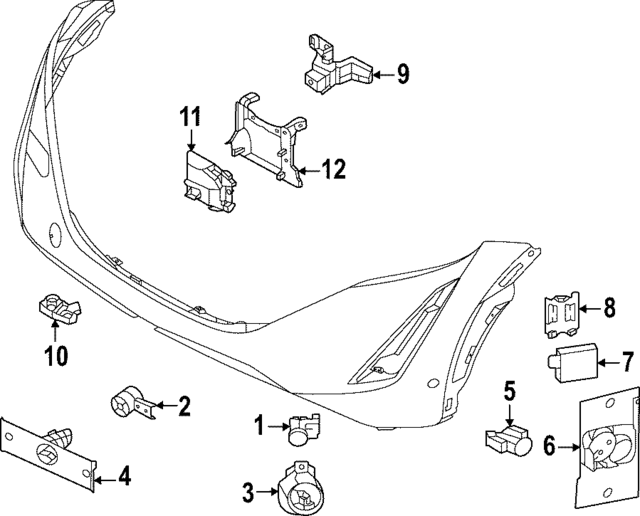 2023-2024 Nissan ARIYA Auto Park Sensor Retainer 28533-5MR3B | ZEIGLER ...