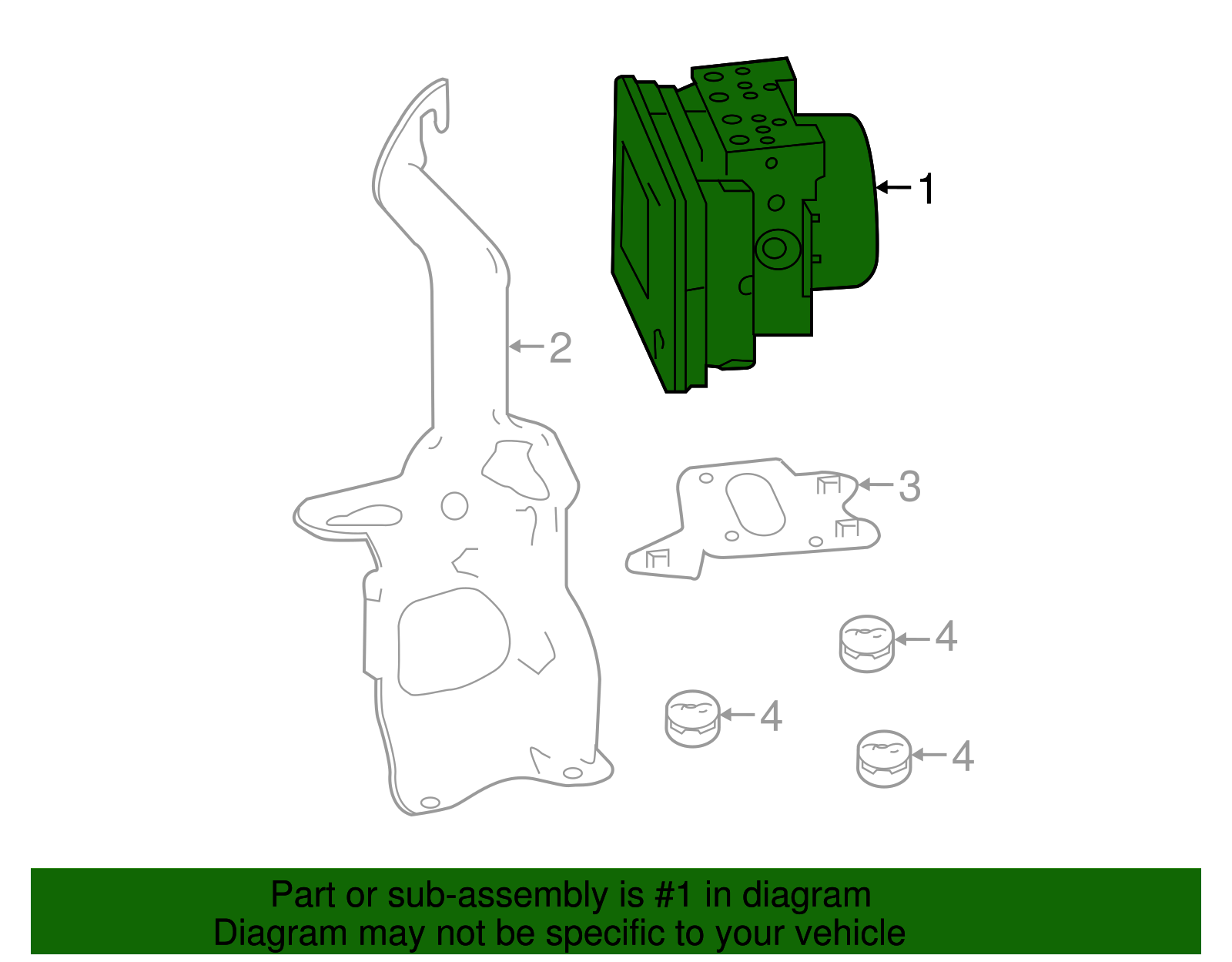 57100-TWA-A04 - 2018-2020 Honda Accord - Modulator Assembly Vsa | Honda ...