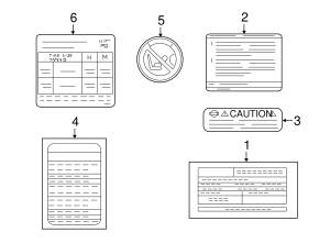 2015-2018 Chevrolet City Express Fan Blade Warning Label 19316323 ...