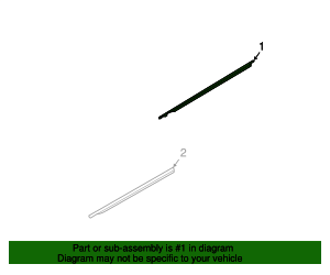 2004-2015 Nissan Belt Weather-Strip 82821-ZC30A | Bill Kay Nissan Parts